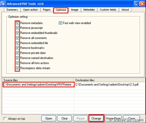 How To Reduce Pdf Size By Using The Advanced Pdf Tools Verypdf Knowledge Base