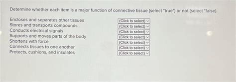 Solved Determine Whether Each Item Is A Major Function Of