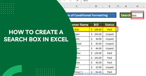How To Create A Search Box In Excel Multiple Uses Of A Search Box Earn Excel