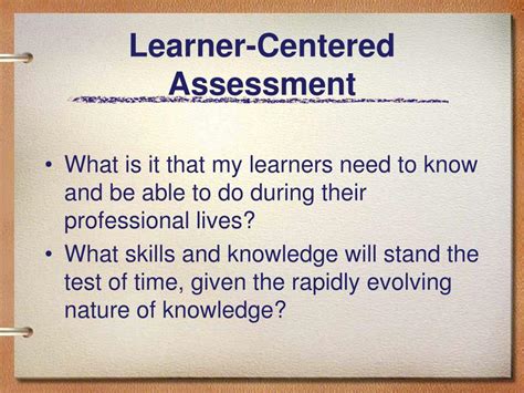 Ppt Learner Assessment Powerpoint Presentation Free Download Id