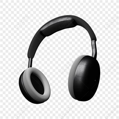3d 일러스트 매트 블랙 헤드폰음악환대희게 센 Png 일러스트 무료 다운로드 Lovepik