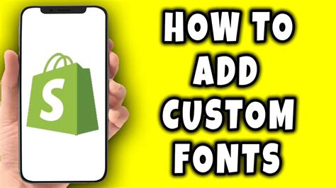 How To Add Custom Fonts On Shopify Shopify Short Tutorial Youtube