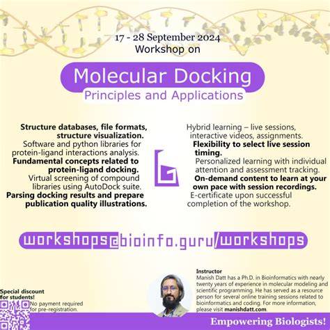 Join Bioinfoguru For A 3 Day Course On Molecular Biology Bioinfo Guru