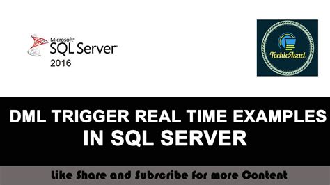 71 dml trigger real time examples in sql server hindi urdu youtube