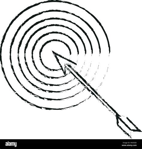 Target With Arrow Icon Stock Vector Image Art Alamy