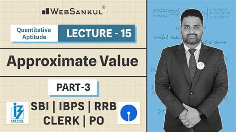 Lecture 15 Approximate Value Part 03 Sbi Ibps Rrb Clerk Po Websankul Youtube