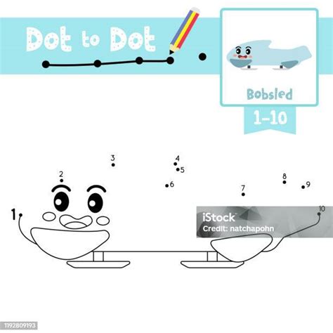 도트 교육 게임 및 색칠 공부 봅슬레이 만화 캐릭터 측면 보기 벡터 일러스트 10에 대한 스톡 벡터 아트 및 기타 이미지 10 교습 교육 Istock