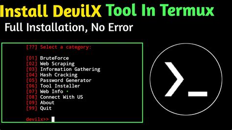 How To Install Devil X In Termux Full Guide Youtube