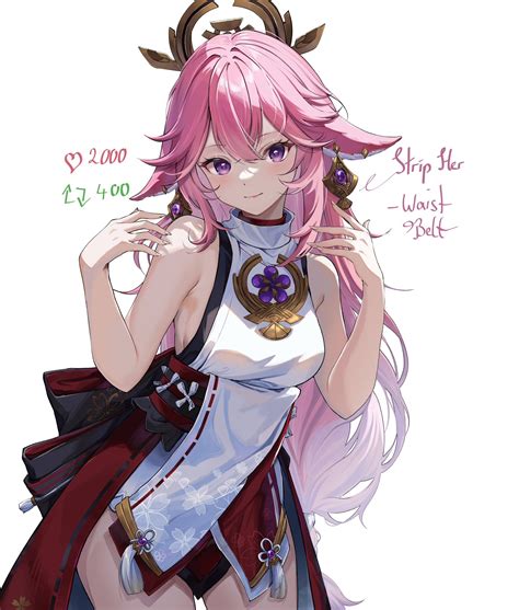 Yae Miko Genshin Impact Drawn By Mirei Yume Danbooru