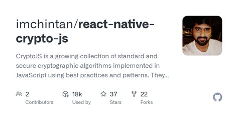 Github Imchintanreact Native Crypto Js Cryptojs Is A Growing