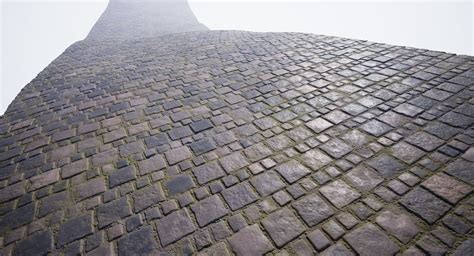 D Model Procedural Cobblestone Material VR AR Low Poly CGTrader