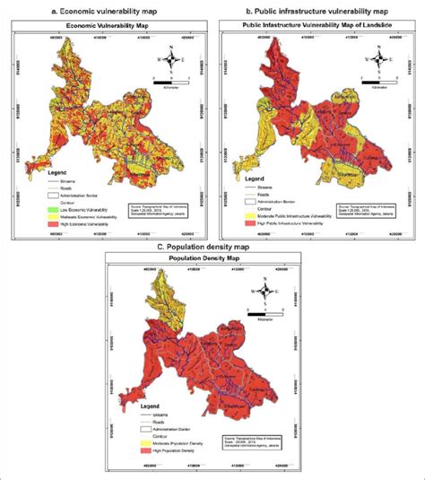 A Economic Vulnerability Map B Public Infrastructure Vulnerability