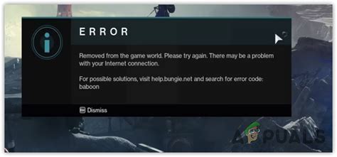 How To Fix Error Code Baboon In Destiny