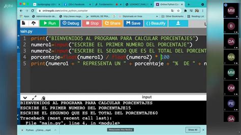 Python Operaciones Básicas Porcentajes Programacion YouTube