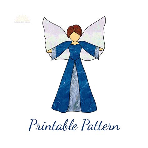 Stained Glass Angel Pattern Easy Stained Glass Angel Design Angel