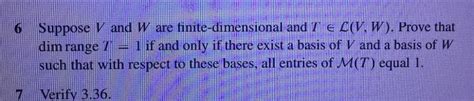 Solved Suppose V And W Are Finite Dimensional And TL V W Chegg Com