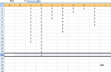 Vba Finding Last Row In Selected Numbers Of Columns Cant Use Endxldown Stack Overflow