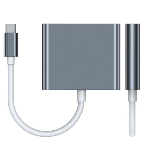 Hub адаптер 3 в 1 С щепсел Type C 1 Hdmi порт 4k 30hz 1 Usb Type C