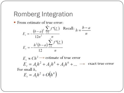 Rombergs Method