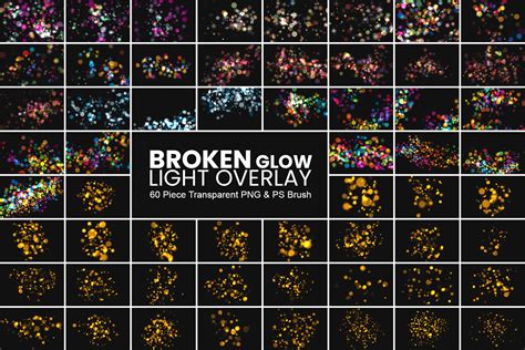 Photoshop Action Photoshop Broken Glow Light Overlay