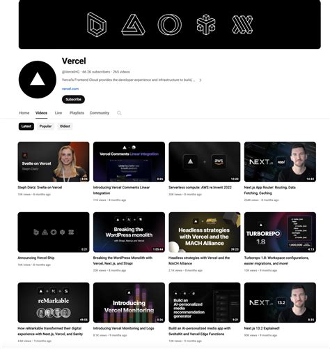 Vercel Youtube Redesign — Fallon Blossom