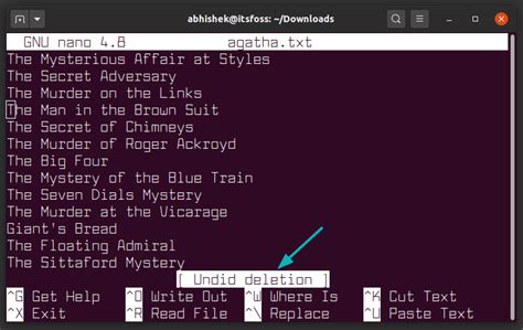 Editing Files With Nano In Linux With Cheat Sheet