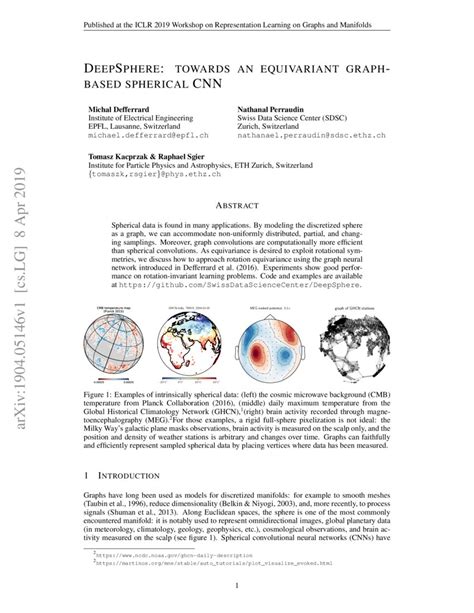 Deepsphere Towards An Equivariant Graph Based Spherical Cnn Deepai