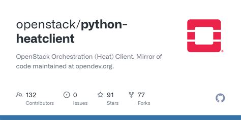 Github Openstack Python Heatclient Openstack Orchestration Heat Client Mirror Of Code