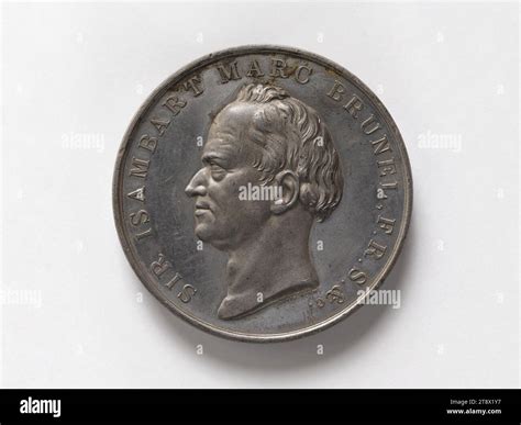 Sir Isambart Marc Brunel 1806 1859 British Engineer 1842 Davis Joseph Medal Engraver