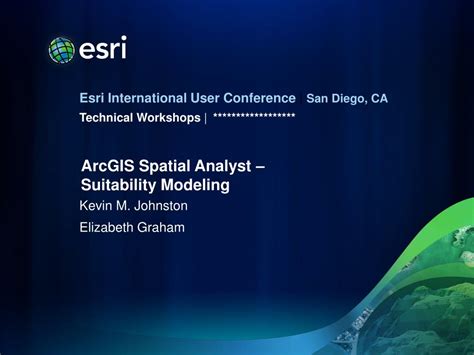 Ppt Arcgis Spatial Analyst Suitability Modeling Powerpoint