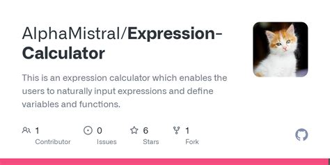 GitHub AlphaMistral Expression Calculator This Is An Expression Calculator Which Enables The