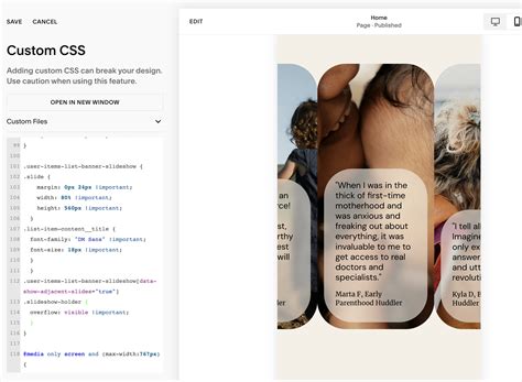 Banner Slideshow Mobile Image Padding Customize With Code Squarespace Forum