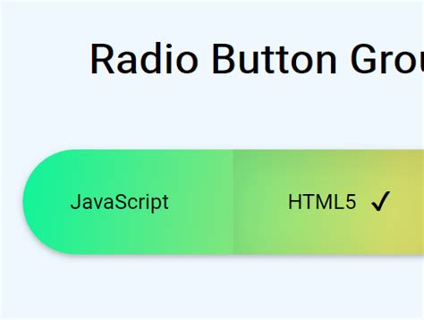 Radio Input Based Toggle Button Group With Pure CSS CSS Script