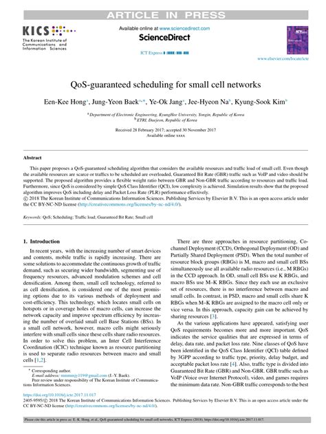 Pdf Qos Guaranteed Scheduling For Small Cell Networks