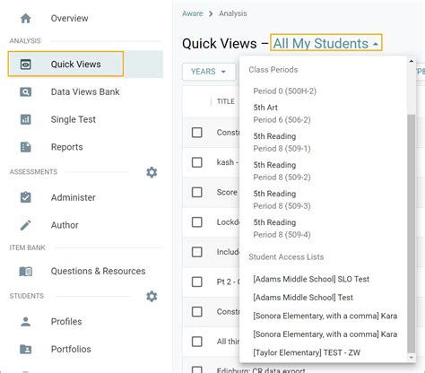 viewing assessment data as a teacher eduphoria