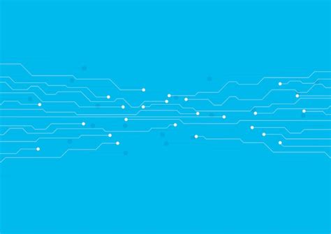Premium Vector Bright Blue Shiny Circuit Board Chip Background