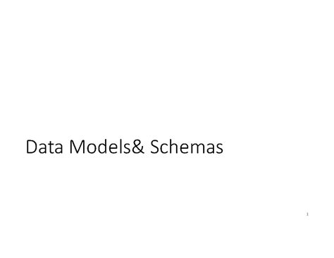 Module PPT Slides Data Models Schemas Structured Data Semi Structured Data Unstructured
