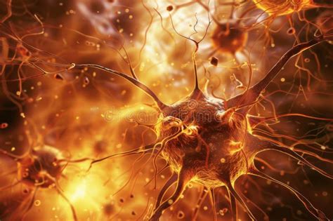 Neural Network Connection With A Cosmic Sparkling Visual Representation In Vibrant Colors Stock