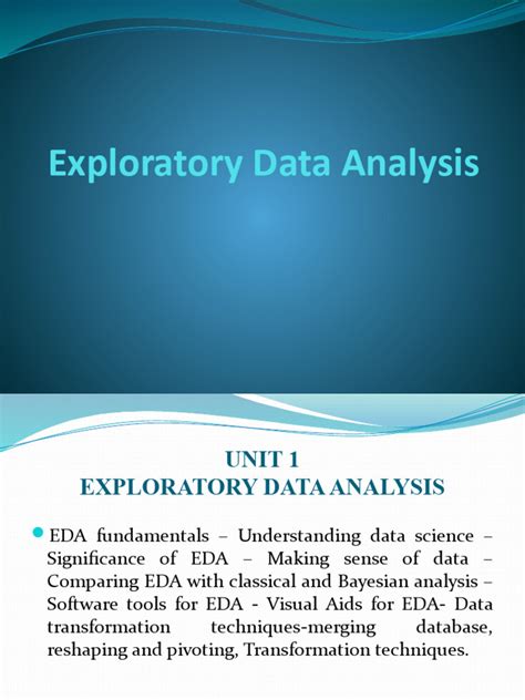 exploratory data analysis pdf data analysis pie chart