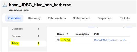 Extracting Metadata From Kerberos Enabled Hive In Cdgc Using Jdbc