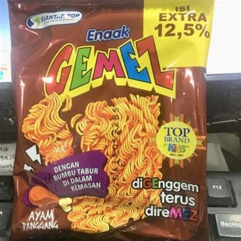 Jual Mie Gemez Mie Botak Mi Gemezz Jajanan Jadul Rasa Ayam Panggang Shopee Indonesia