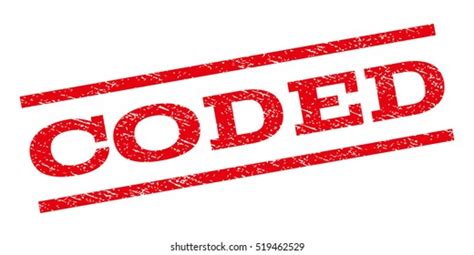Coded Watermark Stamp Text Caption Between Stock Illustration 519462529