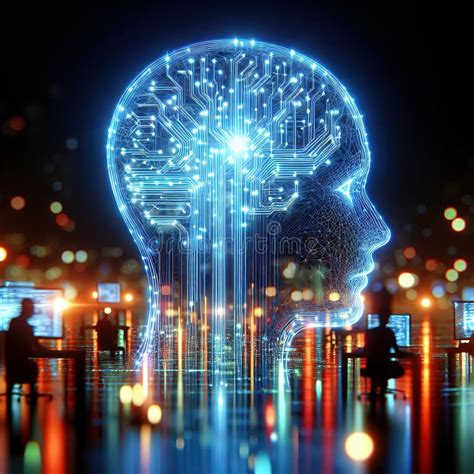 Conceptual Illustration Of Artificial Intelligence Information Technologies Robotic And