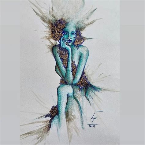 کمدا قیمت و خرید تابلو نقاشی انجل رنگ آبی سایز 20 در 30