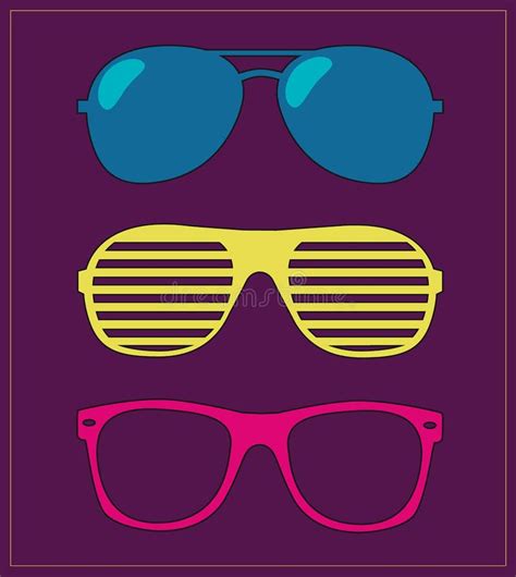 Sun With Sunglasses Stock Vector Illustration Of Clouds 5826306