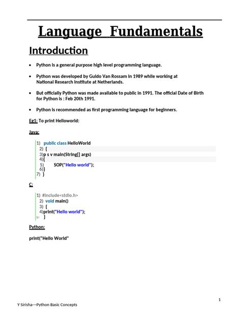 Python Material Basic Concepts | PDF | Python (Programming Language) | Boolean Data Type