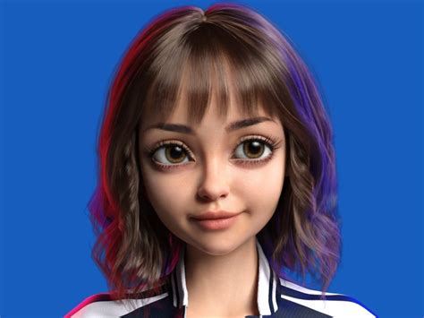 A 3d Character Modeling 3d Cartoon Character 3d Realistic Character