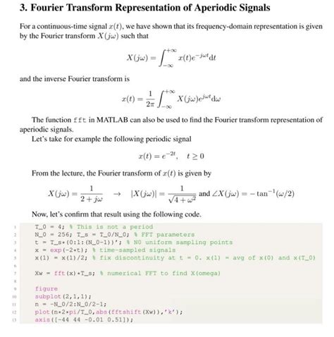 3 Fourier Transform Representation Of Aperiodic