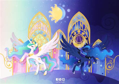 Luna And Celestia Mlp Wallpaper Luna And Celestia Mlp Wallpaper