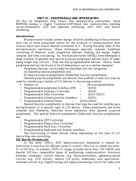 Unit 3 Pdf Microcontroller Electronic Engineering